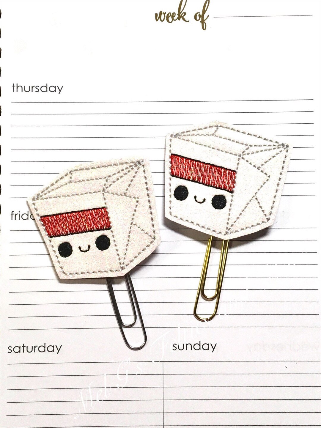 Chinese Take Out Box, Planner Clip, Chinese Food Carton Paper Clip ...