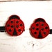 Ladybug Hair Clip, Ladybug Hair Bow, Garden Hair Clip, Toddler Hair ...
