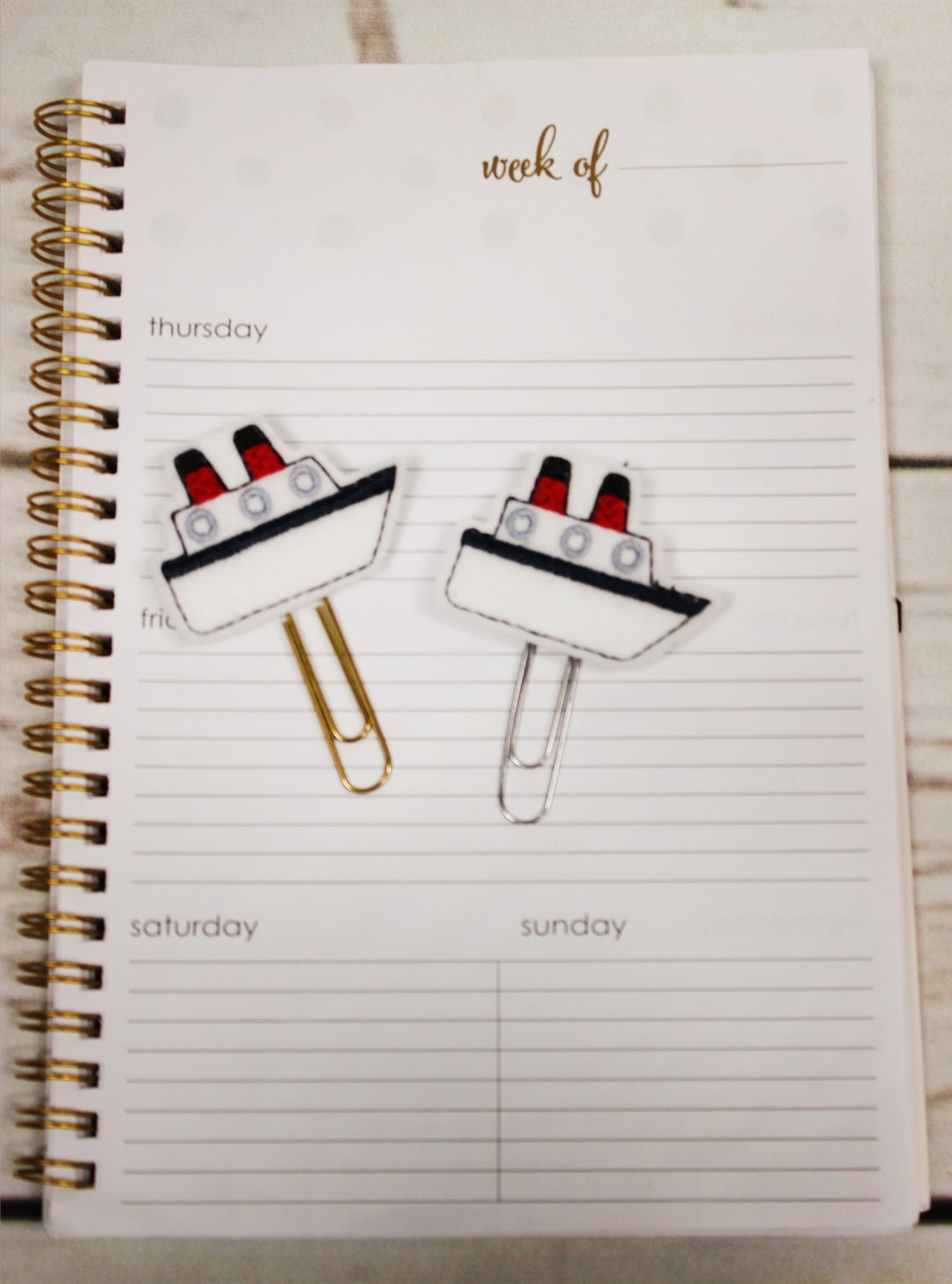 Boat Planner Clip, Ship Planner Clip, Cruise Paper Clip, Teacher ...