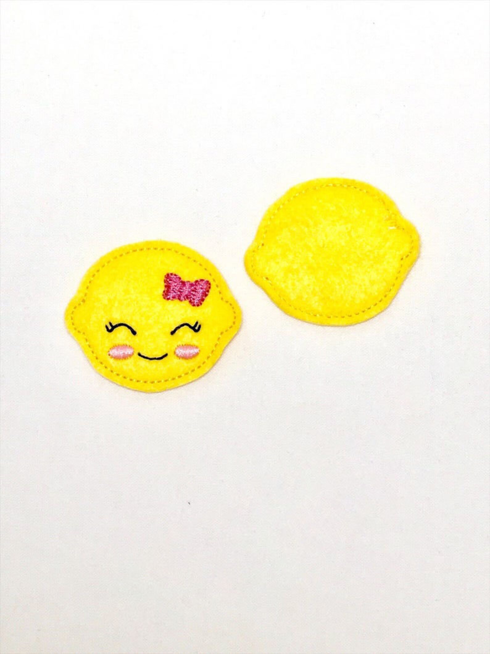 Lemon Feltie, Lemon Felties, Food Feltie, Summer Feltie, Felt Applique ...