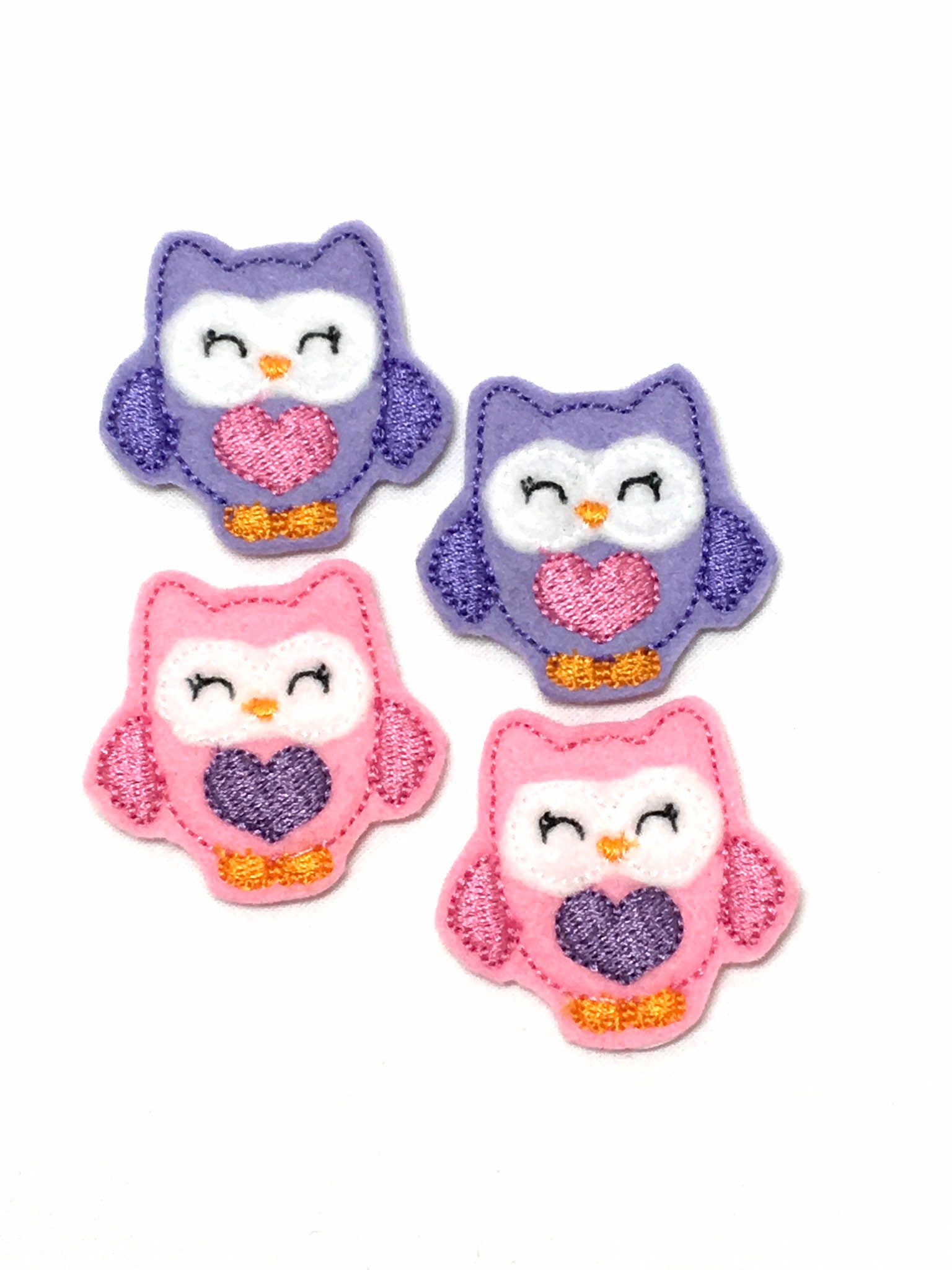 Owl Feltie Owl Felties Valentine's Day Feltie | Etsy