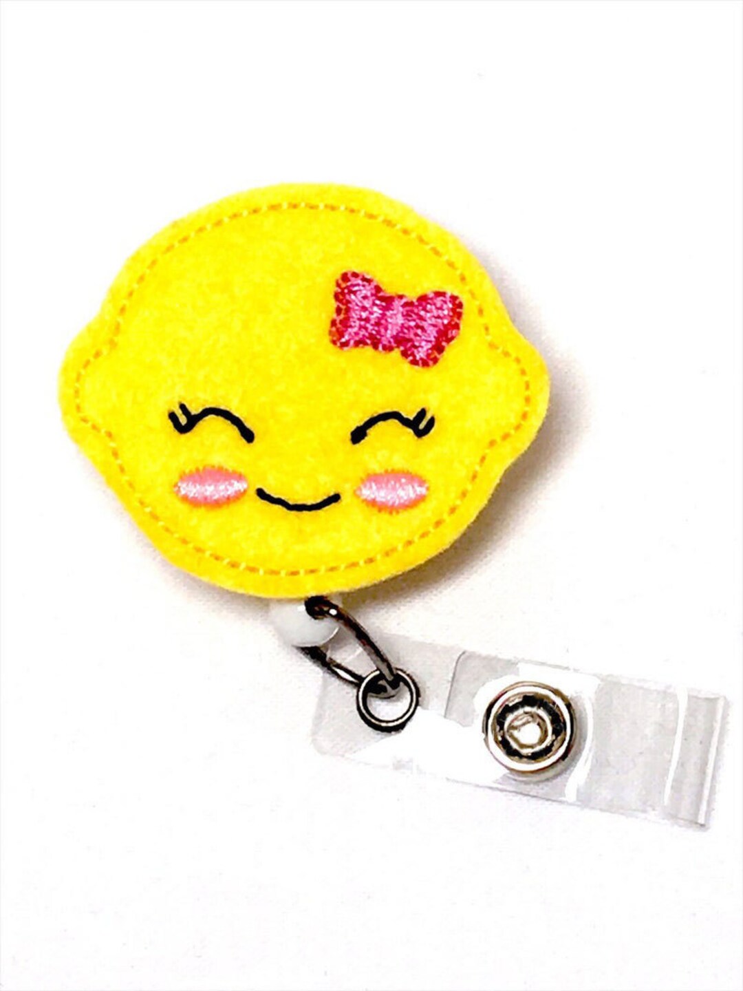 Lemon Badge Reel, Badge Reel Topper, Nurse Badge Reel, Badge Holder, RN ...