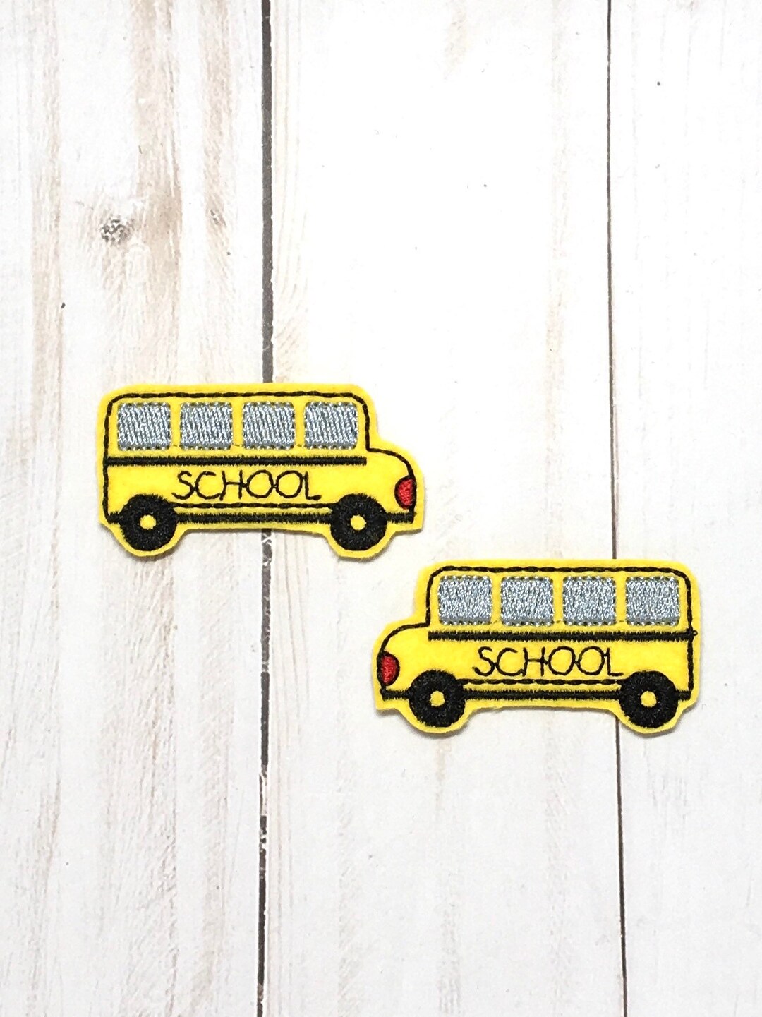School Bus Feltie, School Felties, Felt Embellishments, School Bus Hair ...