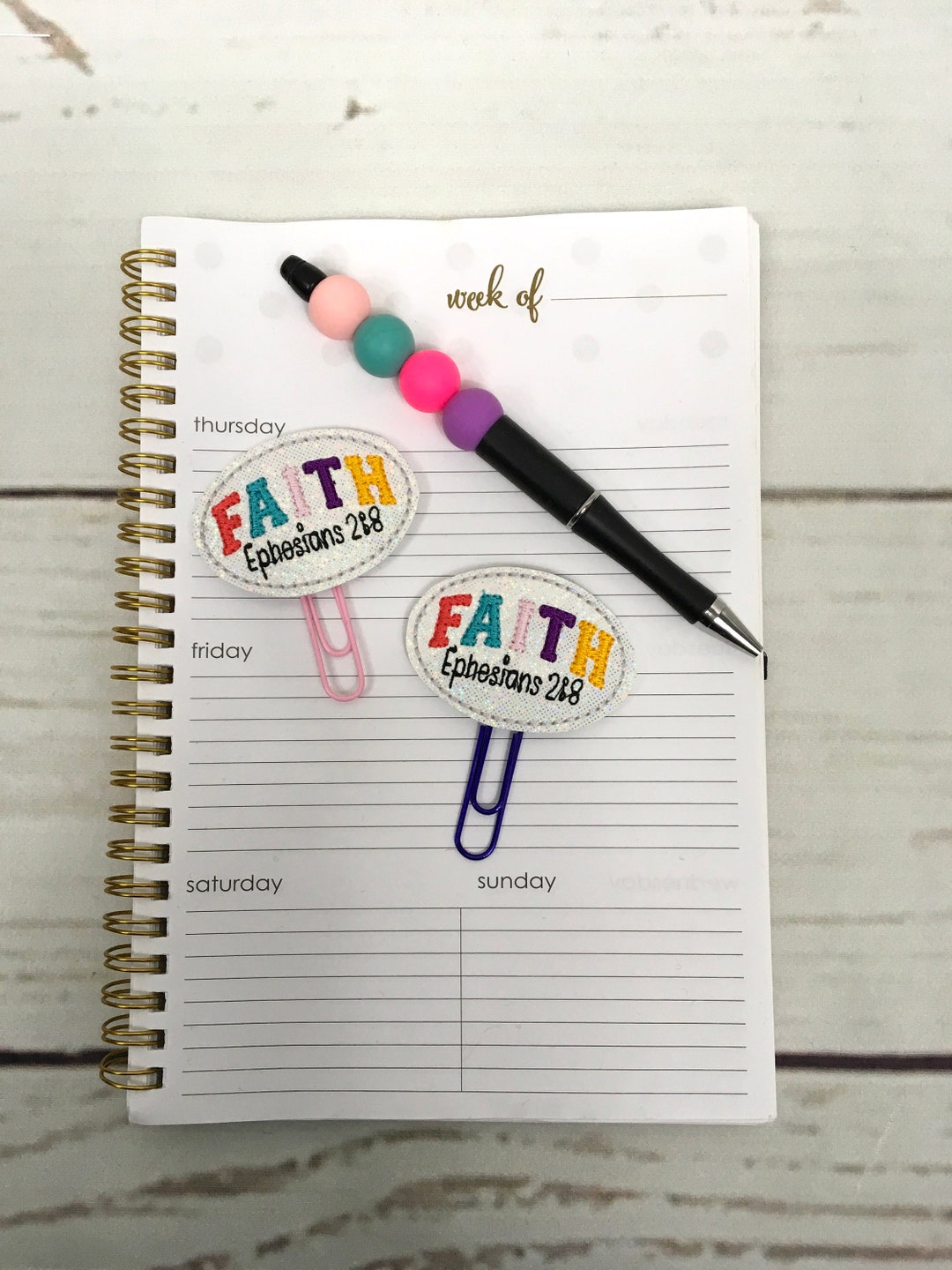Faith Paper Clip, Inspiration Paper Clip, Christian Planner Clip ...