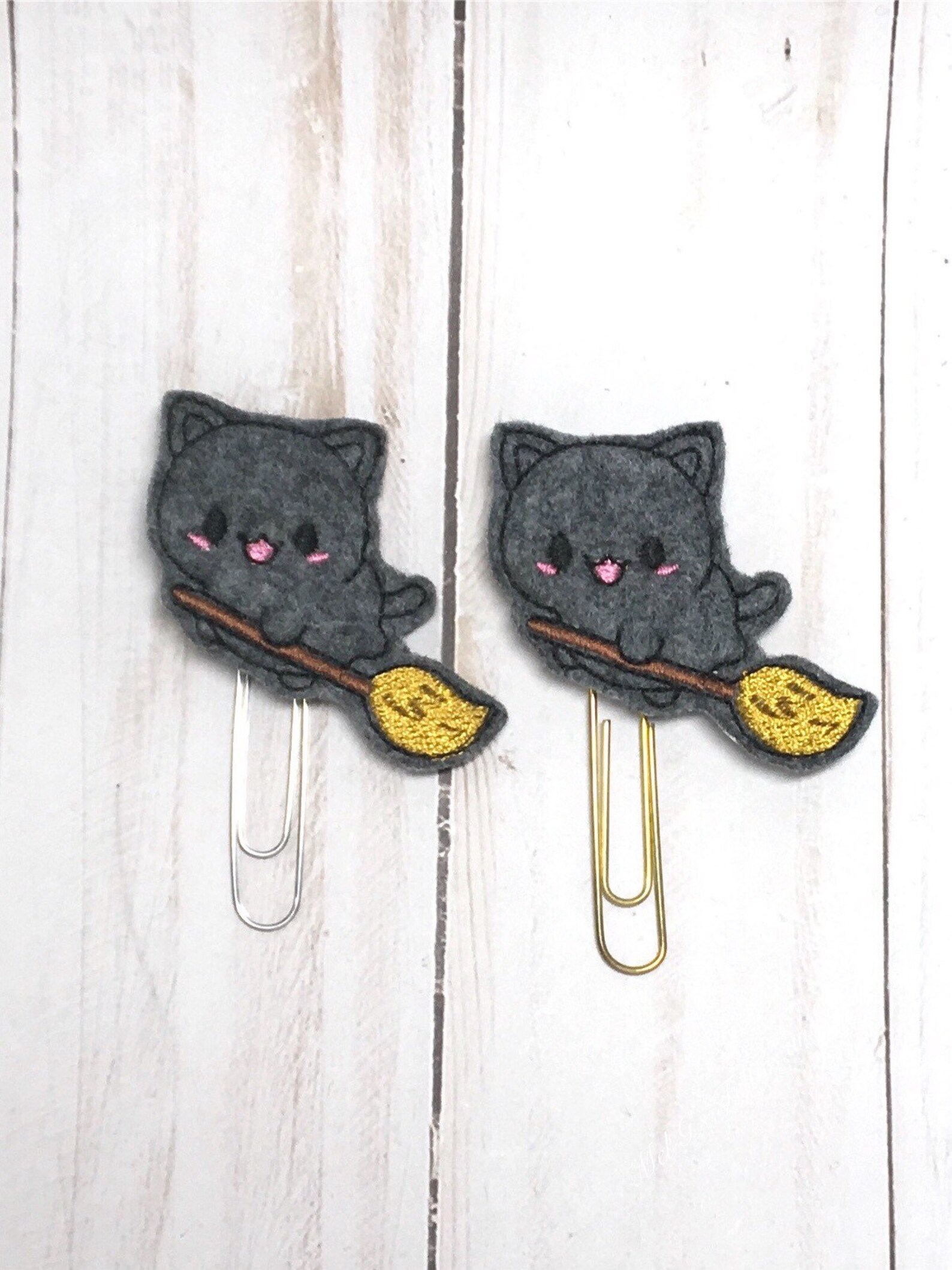 Cat Planner Clip, Witch Planner Clip, Halloween Planner Clip, Kitty ...