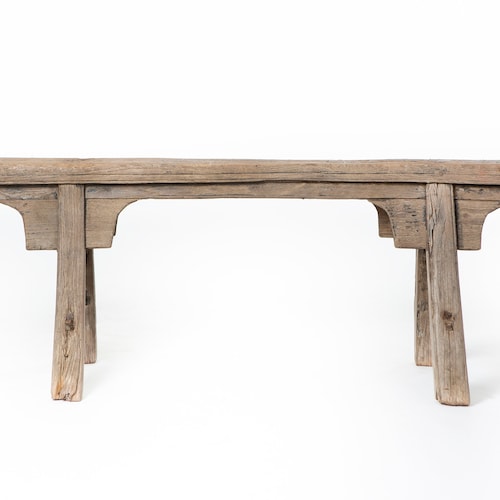 Rustic Wooden Display Bench | Etsy