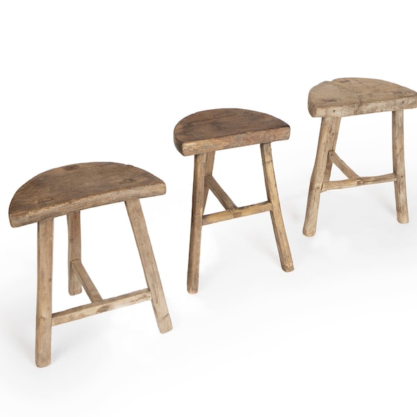 Old Wooden Stool - Etsy