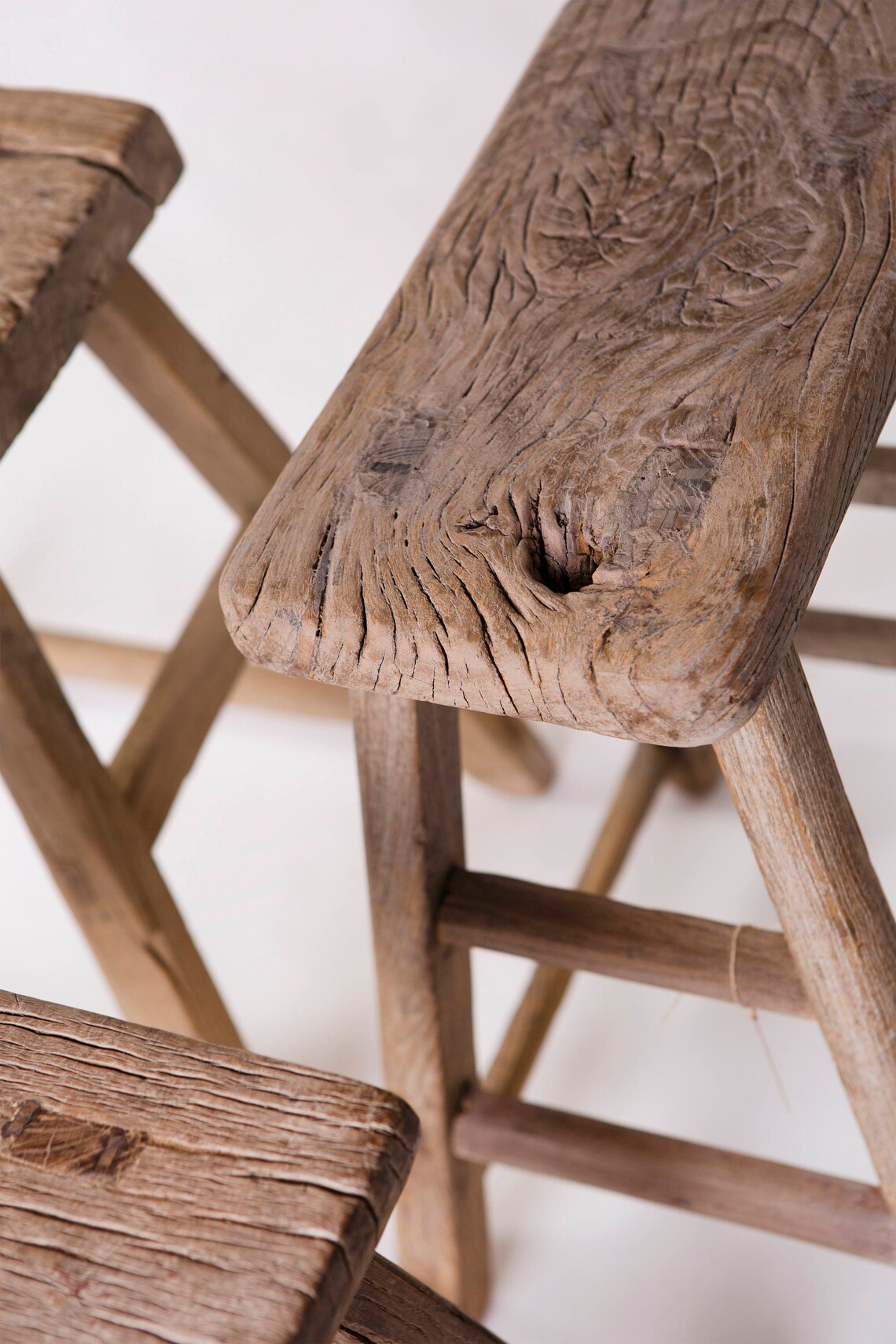 Chinese Old Antique Wooden Stool Unique Pieces Imported | Etsy