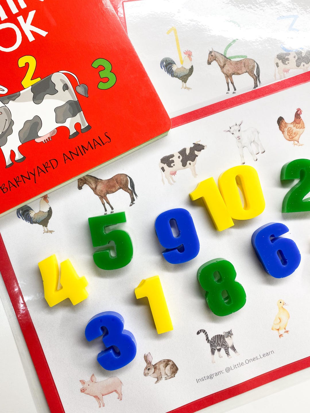 Resin Numbers 1-10 PLUS Learning Mat - Etsy