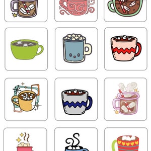 Hot Chocolate Printable Activity Set for Sensory Bin | Etsy