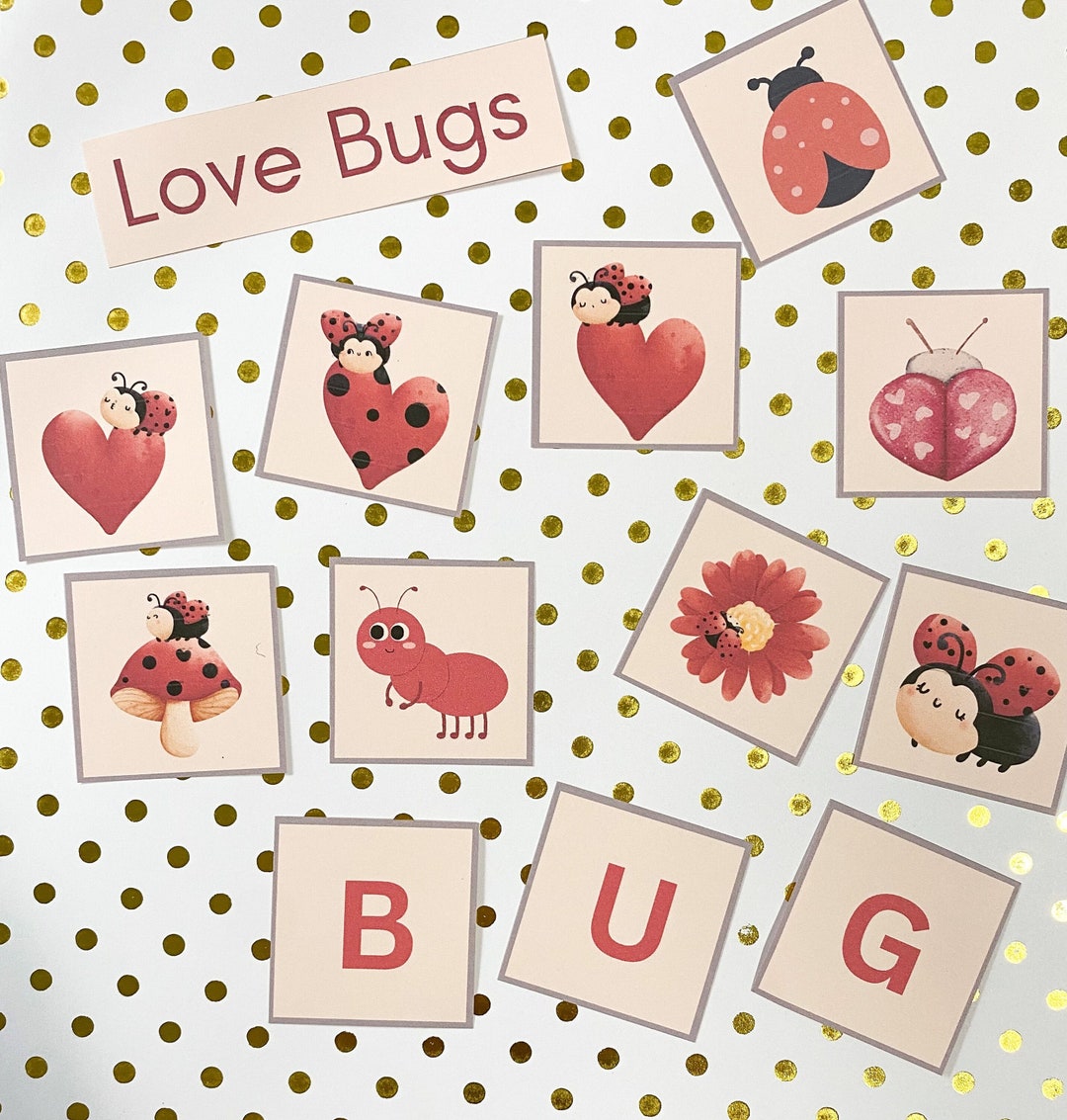 Love Bugs - Valentine's Day Printable - Heart Activities - Etsy