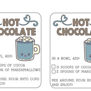 Hot Chocolate Printable Activity Set for Sensory Bin - Etsy