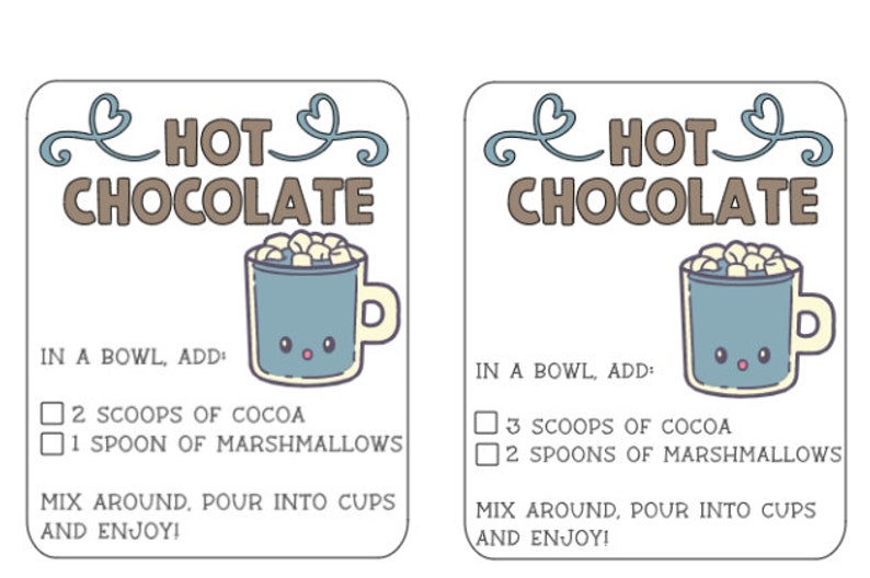 Hot Chocolate Printable Activity Set for Sensory Bin | Etsy