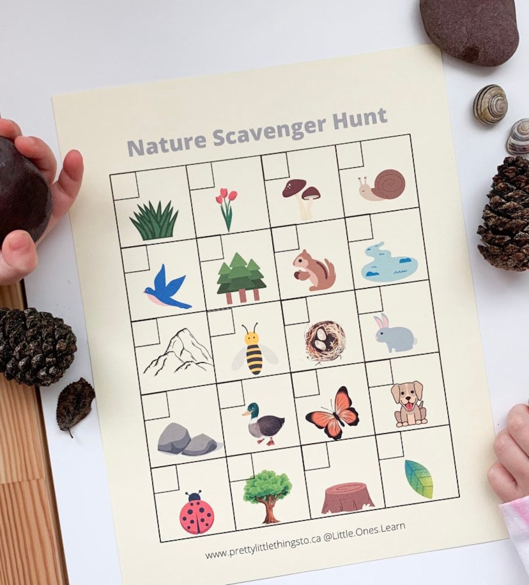 Nature Hunt, Fall Nature Hunt and I Spy Travel Game - Etsy