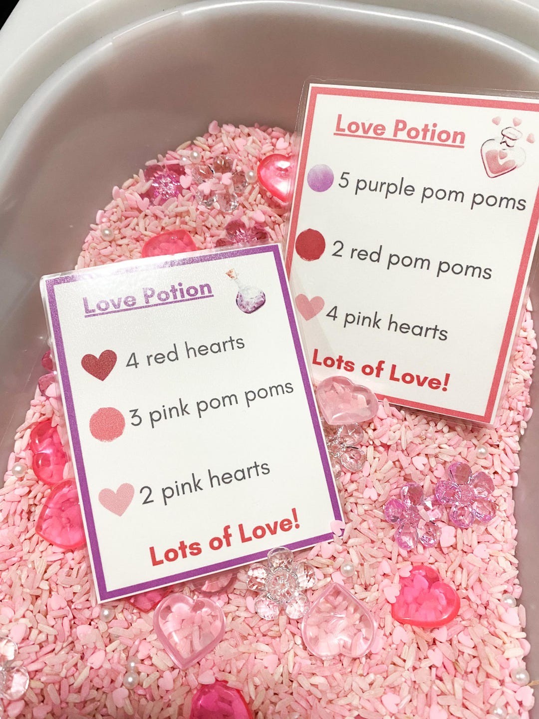 Valentine's Day Write the Room and Love Potion Recipe Cards - Etsy