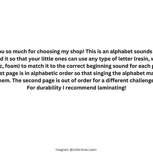 Beginning Sounds Alphabet Poster - ABC Activity - Letter Sounds ...