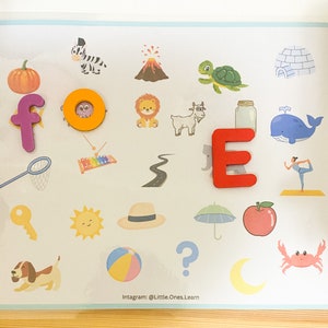 Beginning Sounds Alphabet Poster - ABC Activity - Letter Sounds ...
