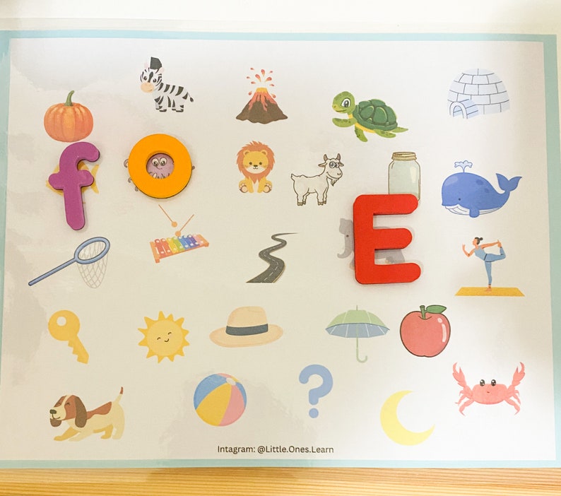 Beginning Sounds Alphabet Poster ABC Activity Letter - Etsy