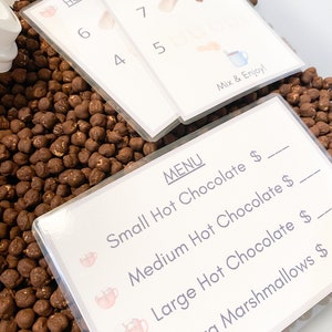 Hot Chocolate Printable Activity Set for Sensory Bin - Etsy