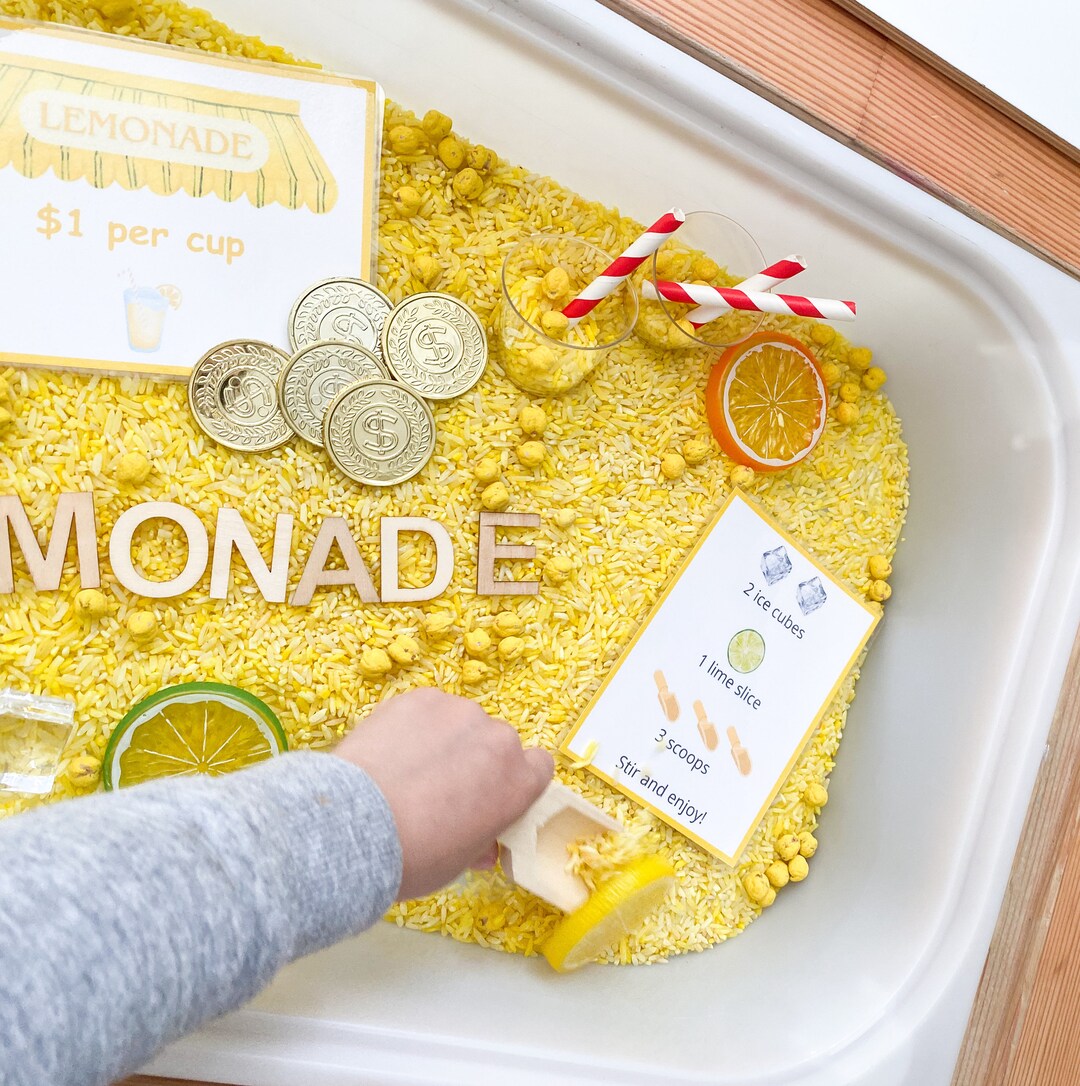 Lemonade Stand Recipe Cards - Sensory Play Add on - Lemonade Flashcards ...