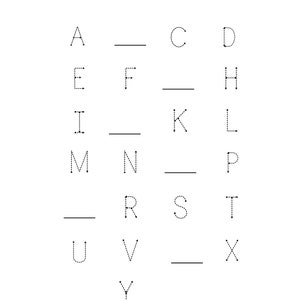 Alphabet Worksheet - Printing Practice - Fill in the Letter - Etsy