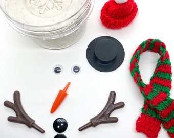 Snowman Playdough Kit, Build a Snowman, Christmas, Stocking Stuffer ...