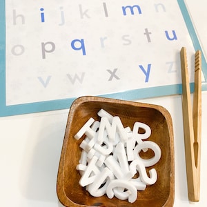 Alphabet Mat - ABC Poster - Uppercase and Lowercase Set - Etsy