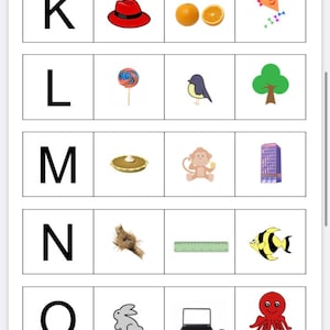 Letter Sounds Matching Cards - Match and Clip Letters - ABC Cards - Etsy
