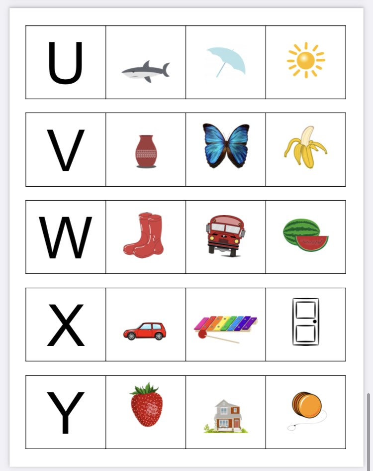 Letter Sounds Matching Cards Match and Clip Letters ABC - Etsy