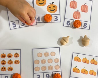 Winter Count Clip Cards Montessori Math Printable - Etsy