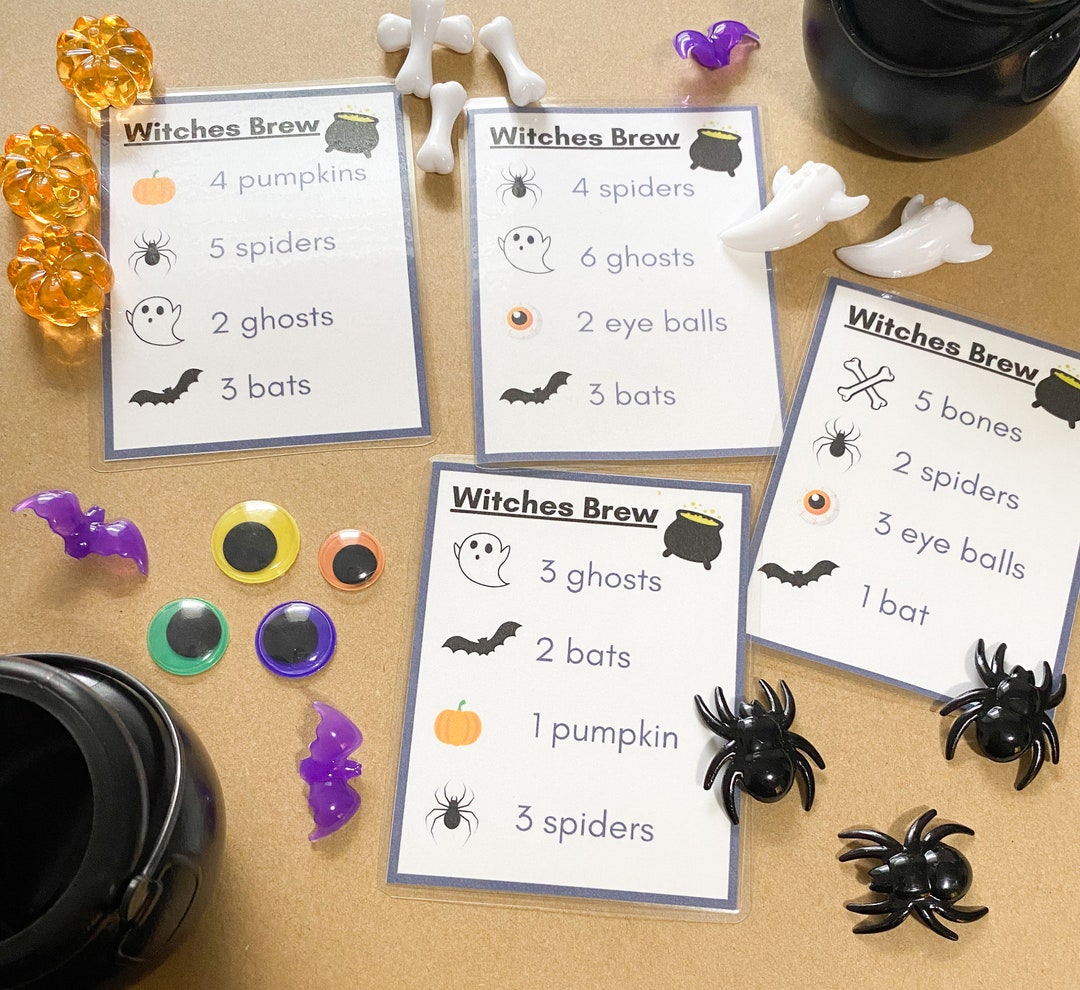 Witches Brew Recipe Cards Set Loose Parts Flashcards - Etsy