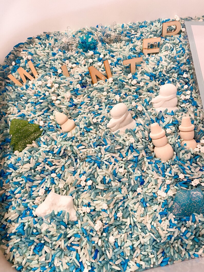 Winter I Spy Sensory Rice Kit Sensory Base Filler Resin - Etsy Canada