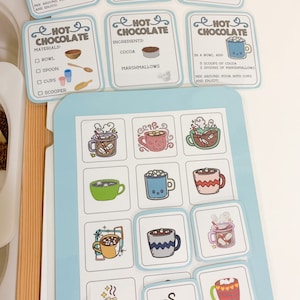 Hot Chocolate Printable Activity Set for Sensory Bin - Etsy