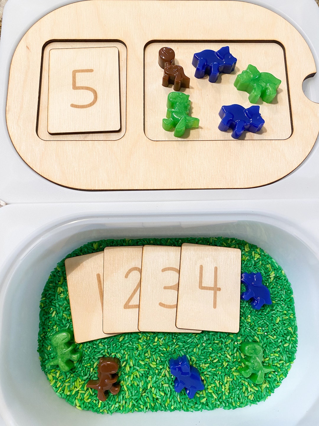 Dinosaur Math Sensory Kit Sensory Kit With Resin Dinosaurs Flisat ...
