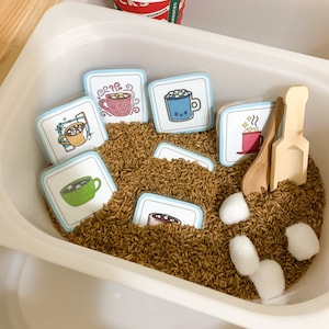 Hot Chocolate Printable Activity Set for Sensory Bin - Etsy