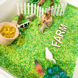 Farm Animals Sensory Kit Learning Activity Math and Literacy Farm ...