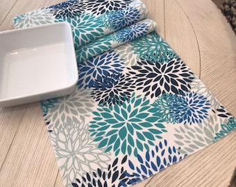 Blue table runner | Etsy