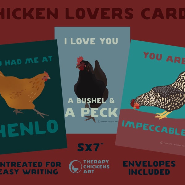 Chicken Card - Etsy