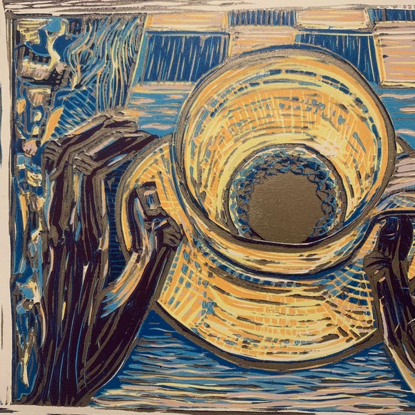 Reduction Woodcut - Etsy