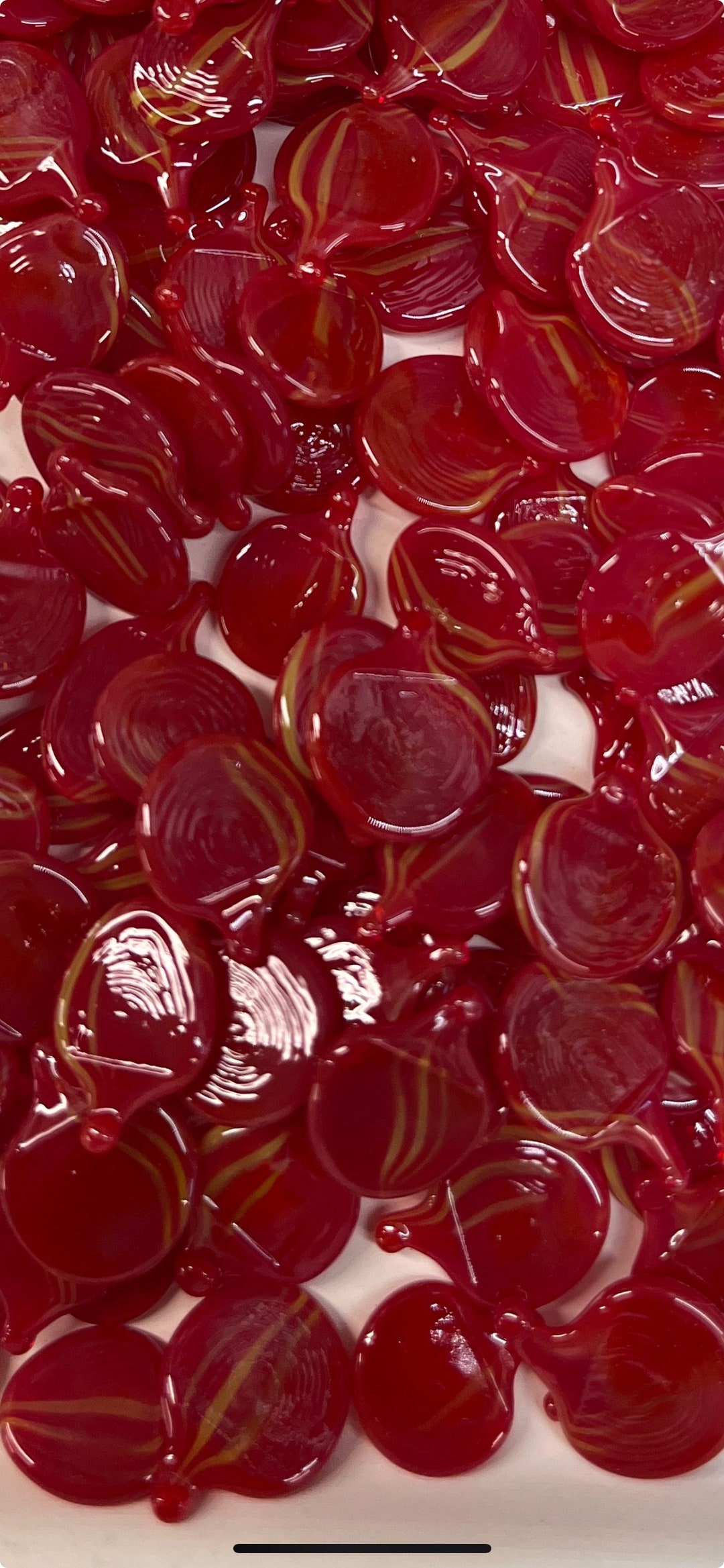 Coe 96 Murrini Petal Amber Flame 1 Oz - Etsy