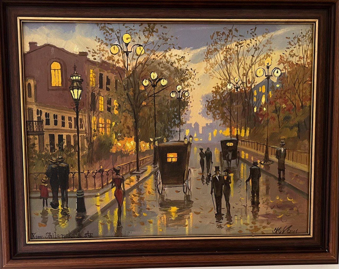 Timeless Wall Art Street Art Painting Oil on Canvas Original Artwork ...
