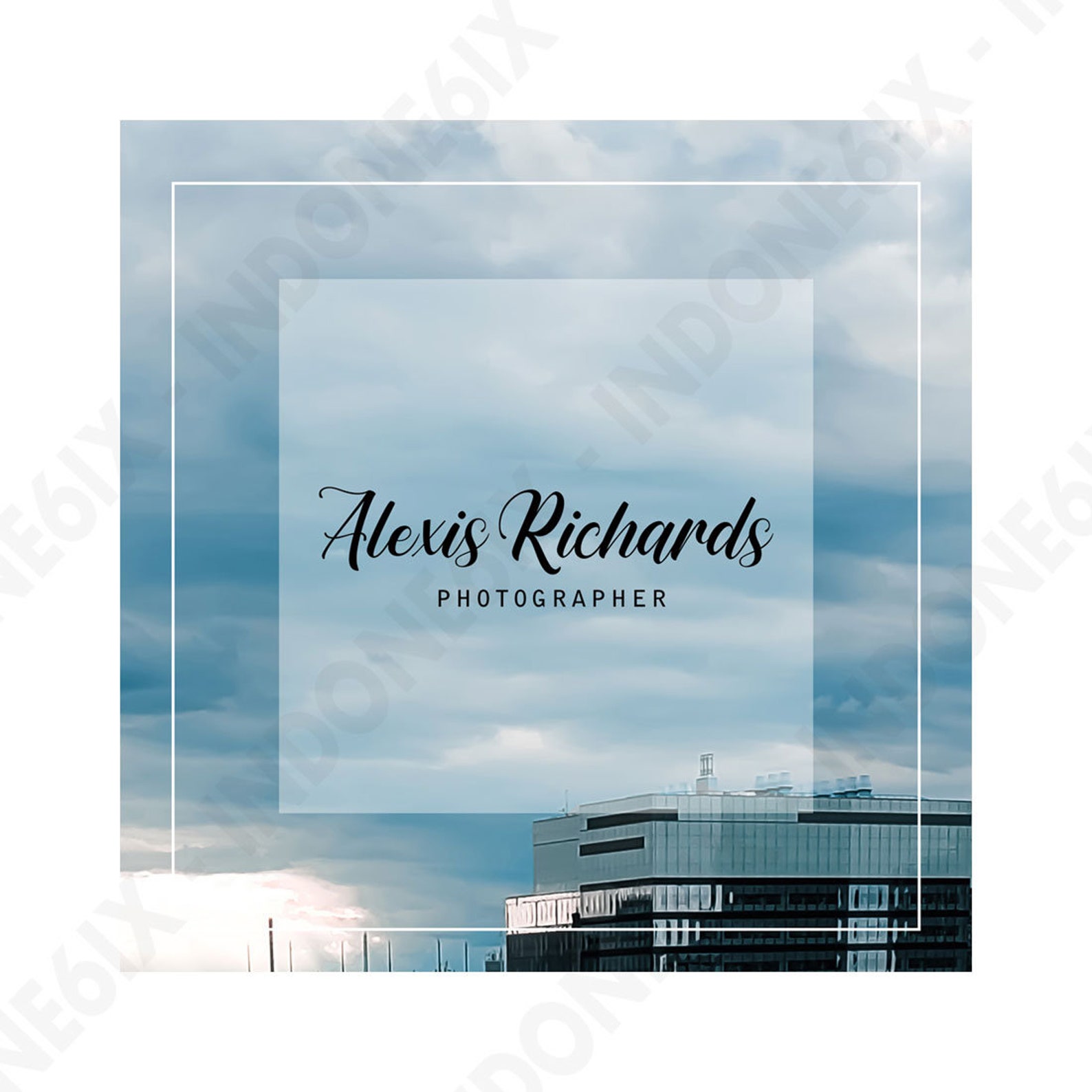 Watermark Logo Watermark PNG File Premade Logo Design - Etsy