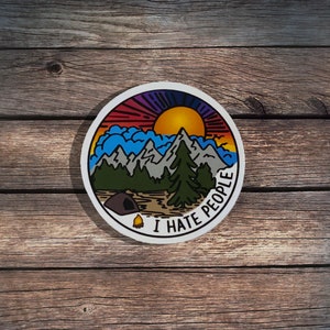 I Hate People Sticker - Etsy