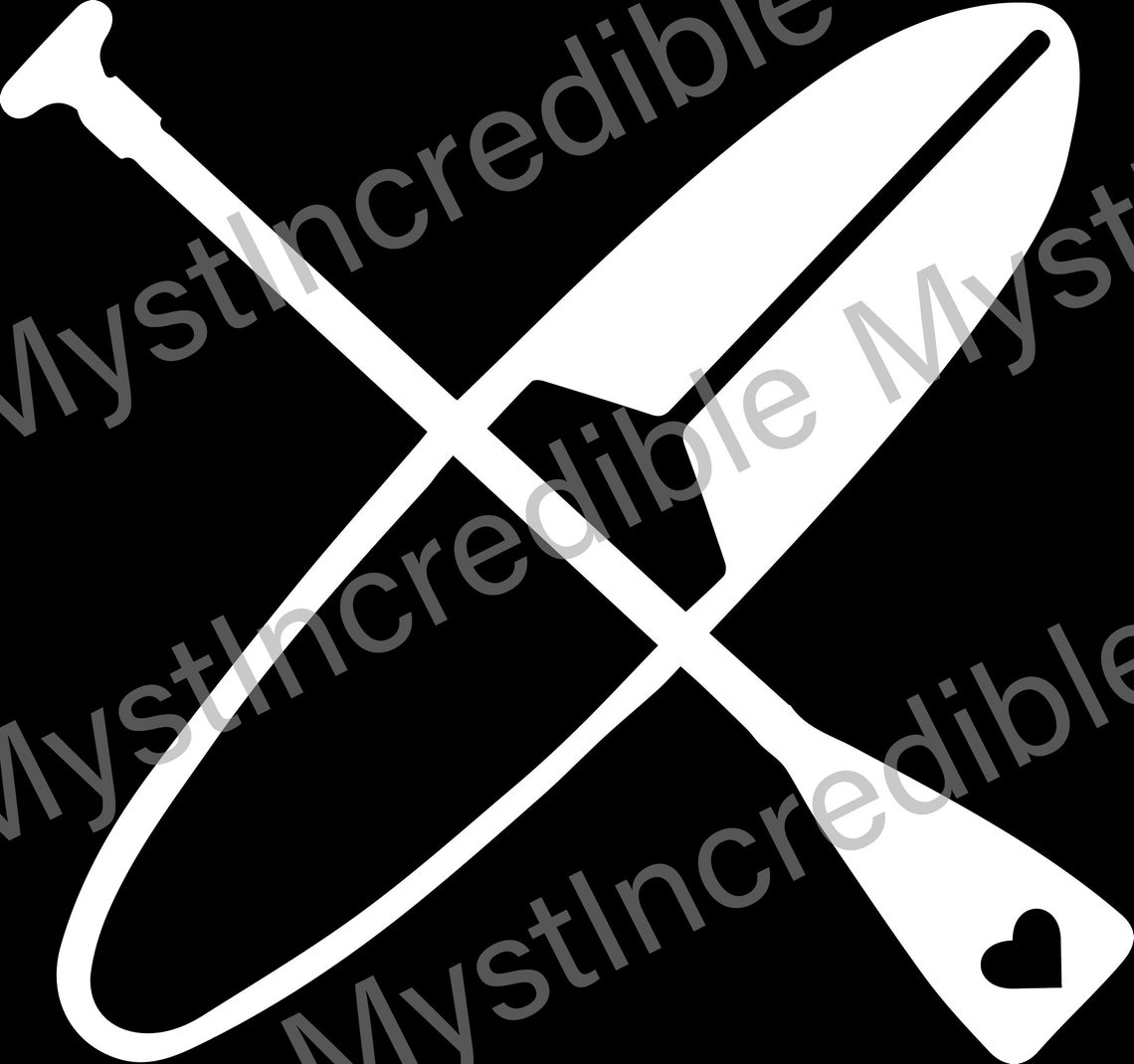 Paddle Board Vinyl Decal Sticker Cute - Etsy