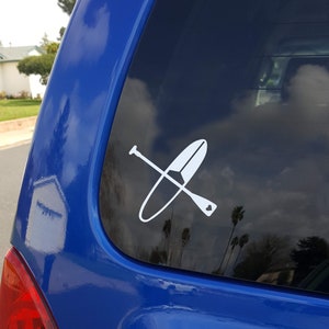 Paddle Board Vinyl Decal Sticker - Cute - Etsy