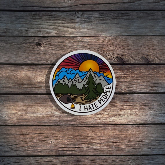 I Hate People Sticker - Etsy