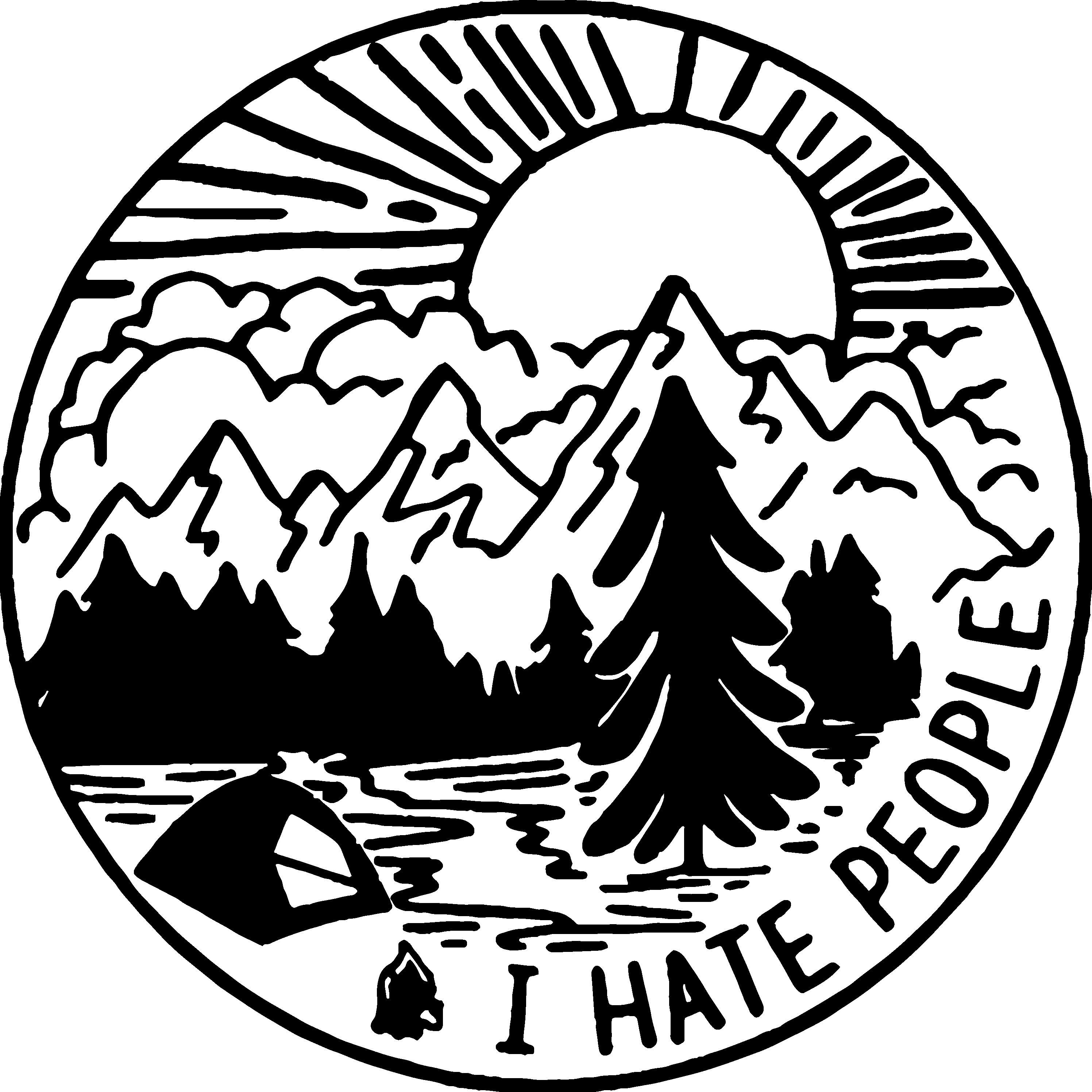 I Hate People Vinyl Decal Sticker - Color Changing Vinyl Option - Etsy