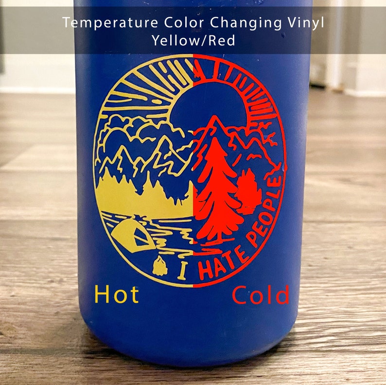 I Hate People Vinyl Decal Sticker - Color Changing Vinyl Option - Etsy