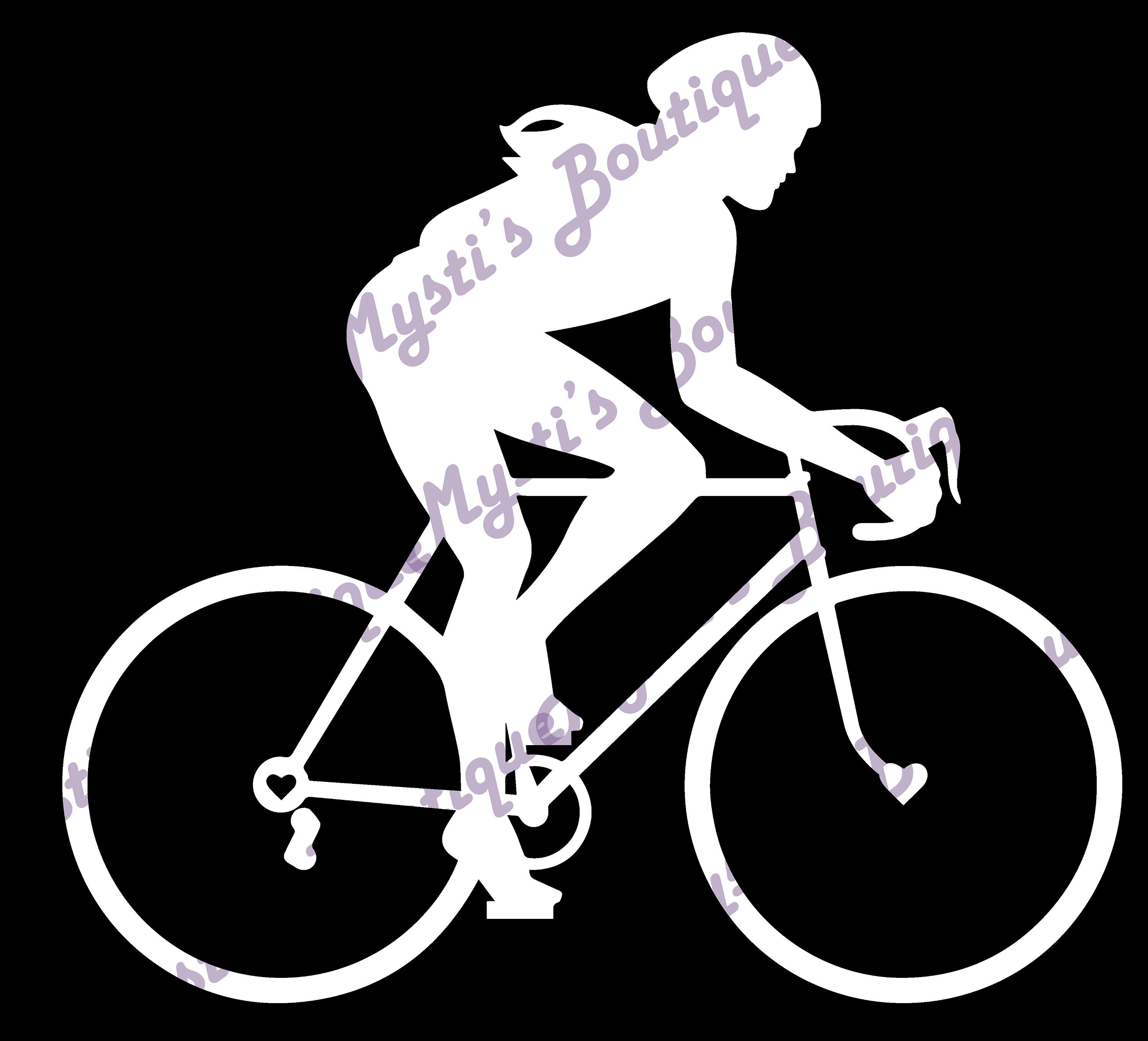 Road Bike Vinyl Decal Sticker Cute - Etsy UK