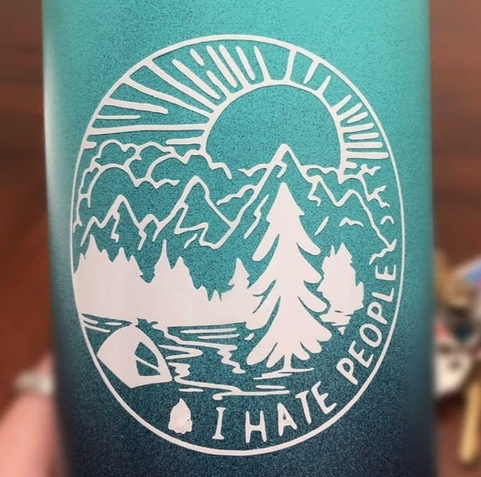 I Hate People Vinyl Decal Sticker - Color Changing Vinyl Option - Etsy